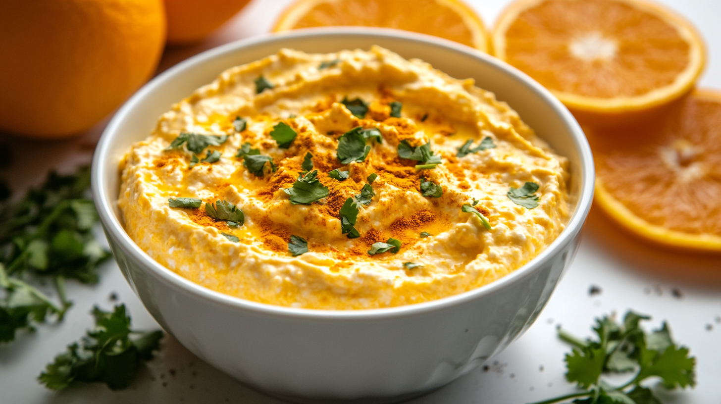 Delicious Orange Cottage Cheese Dip Turmeric – Easy Recipe